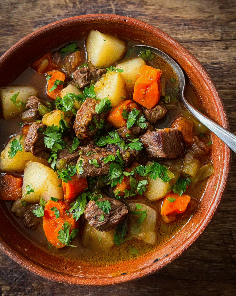 Comforting Homestyle Beef Stew with Vegetables – Recipes Training
